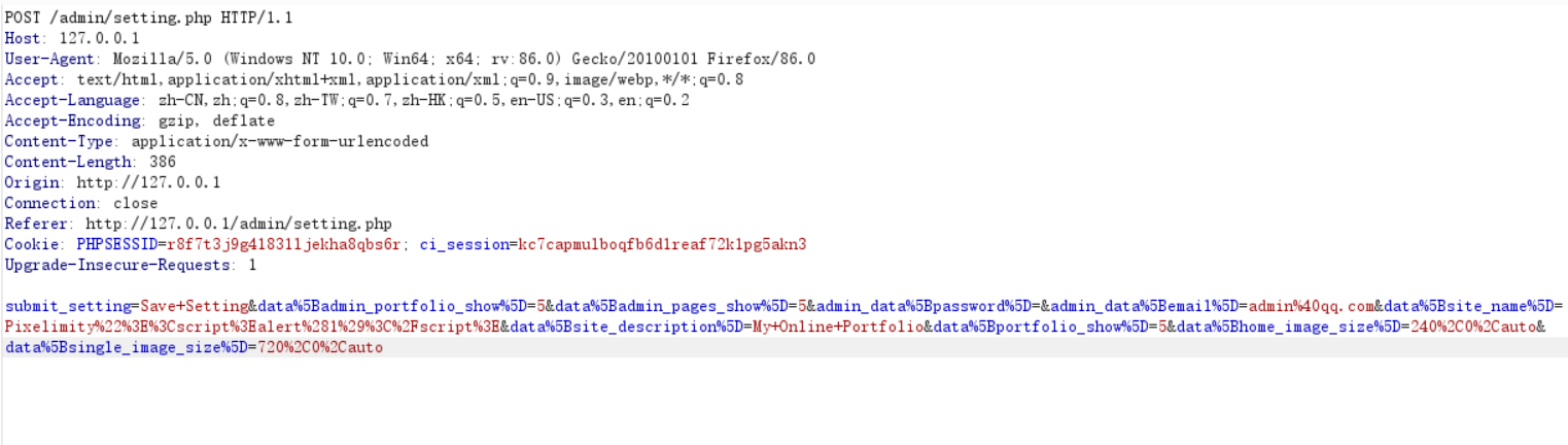 pixelimity – Cross-Site Scripting (XSS) in "admin/portfolio.php" · Issue #21 · pixelimity ...