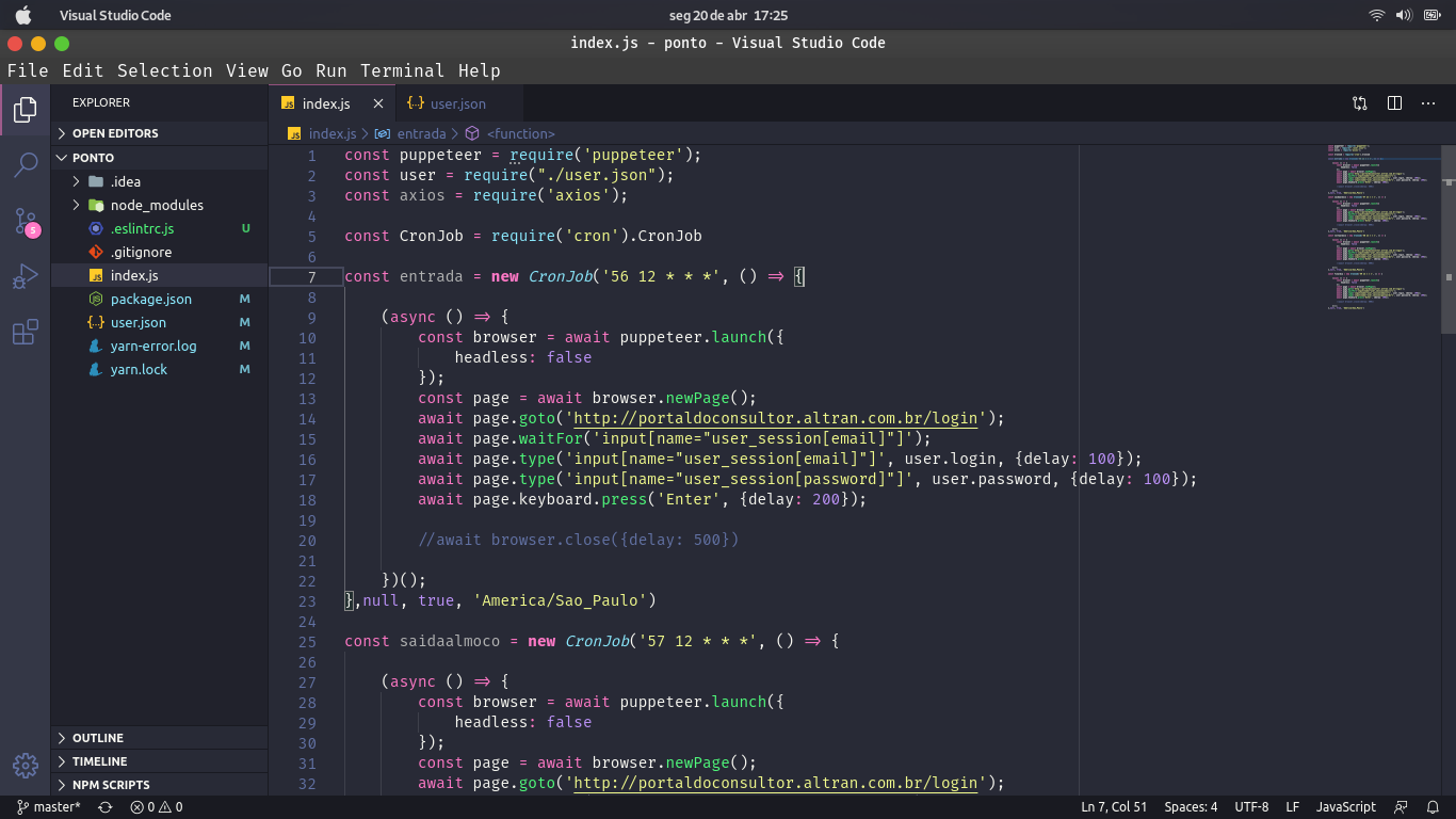 GitHub - lucianorbr/ponto