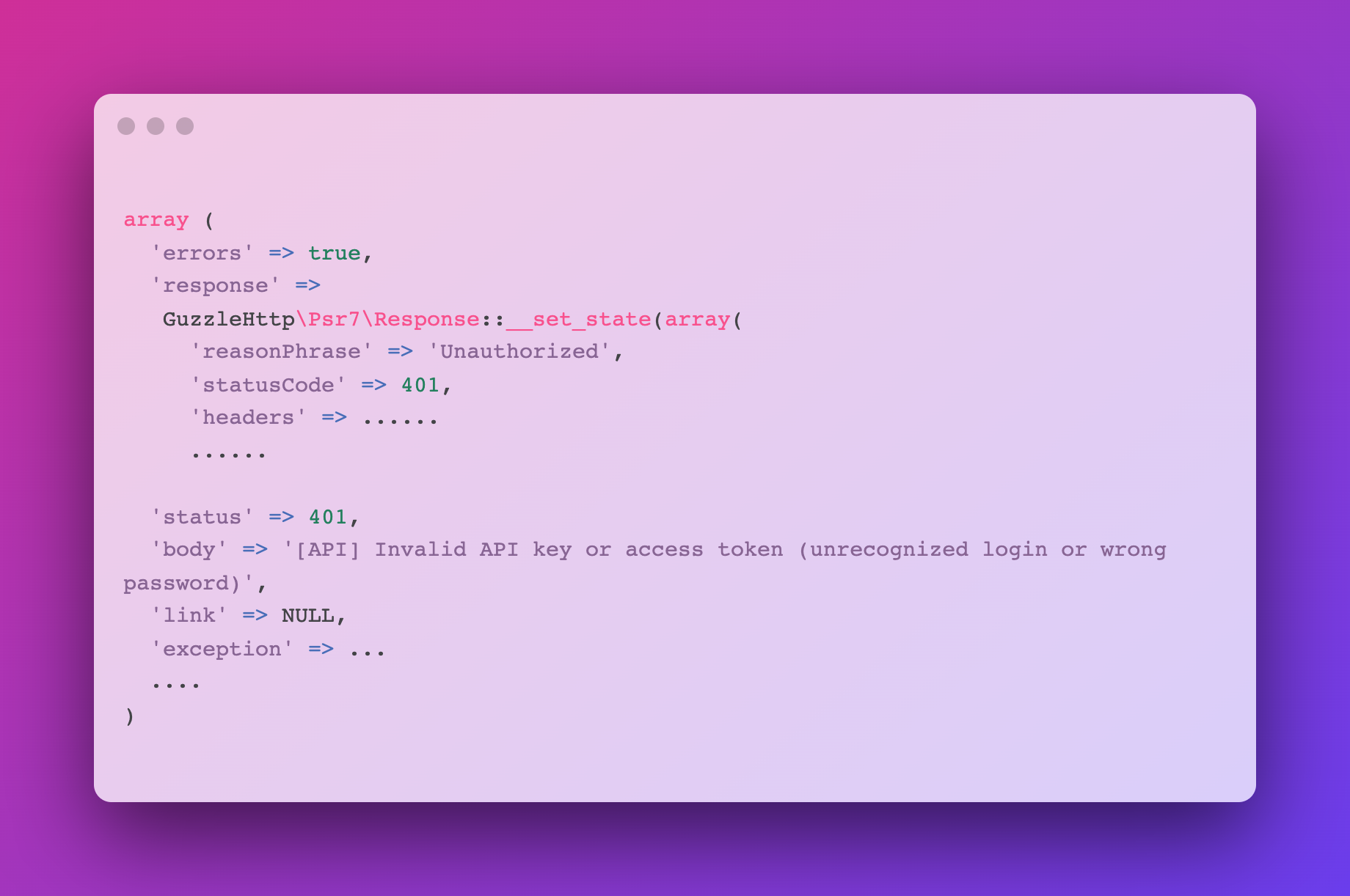 Laravel Randomly Error Of API Invalid API Key Or Access Token 