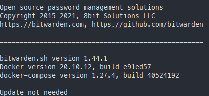 Self-hosted: Update was not working · Issue #1589 · bitwarden/server · GitHub