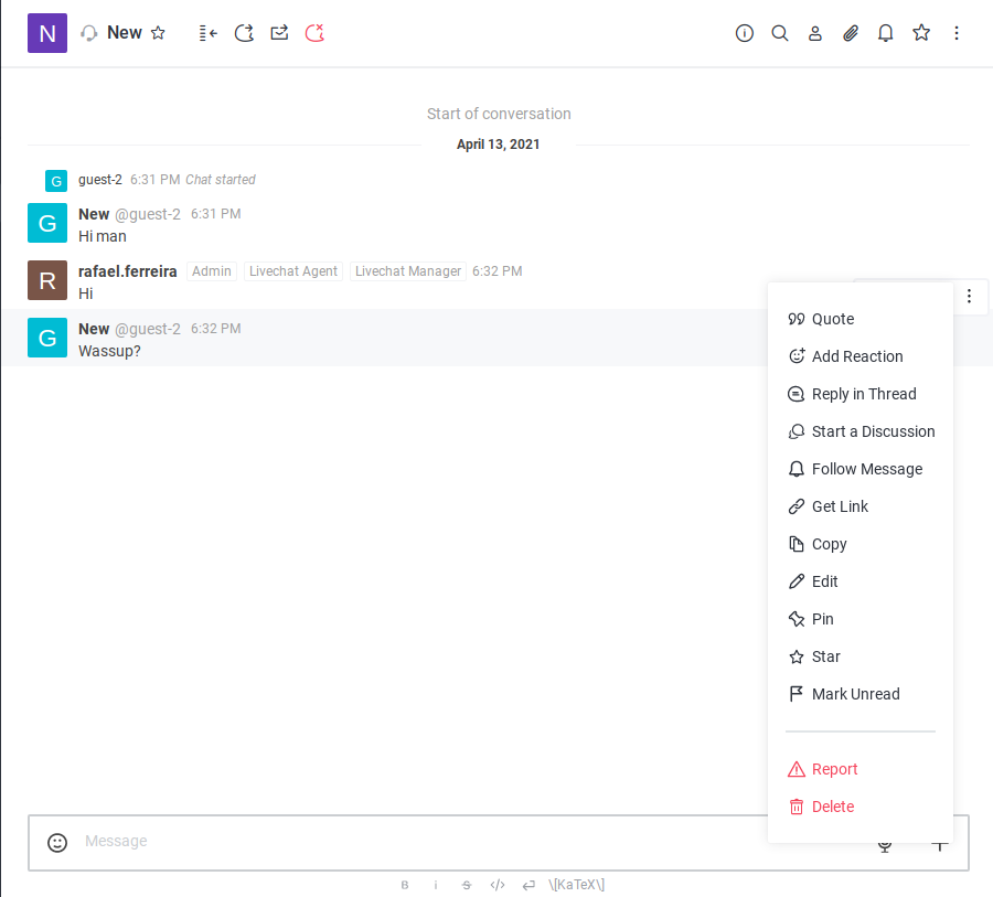 [FIX] Remove useless message options from Omnichannel Rooms by rafaelblink · Pull Request #21549 ...