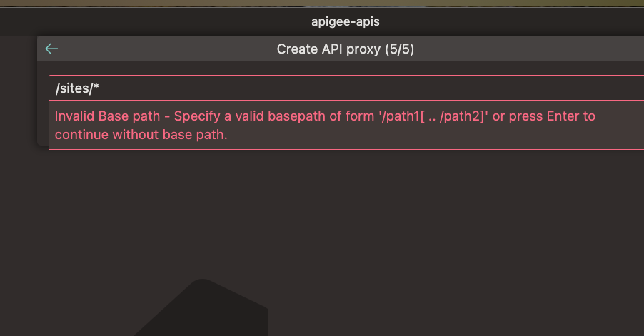 Apigee Cloud Code "Create API Proxy" dialog does not allow wildcard base paths · Issue #708 ...