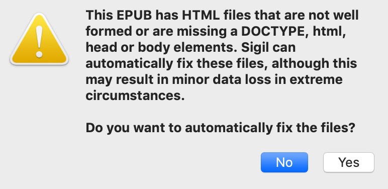 Sigil's offer to "fix" files results in file structure that is ...