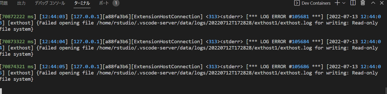 Development container failed to start in VS Code Remote-Containers · Issue #11602 · rstudio ...