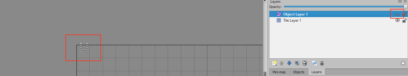 Marking rectangle stays when making object layer invisible · Issue #3441 · mapeditor/tiled · GitHub