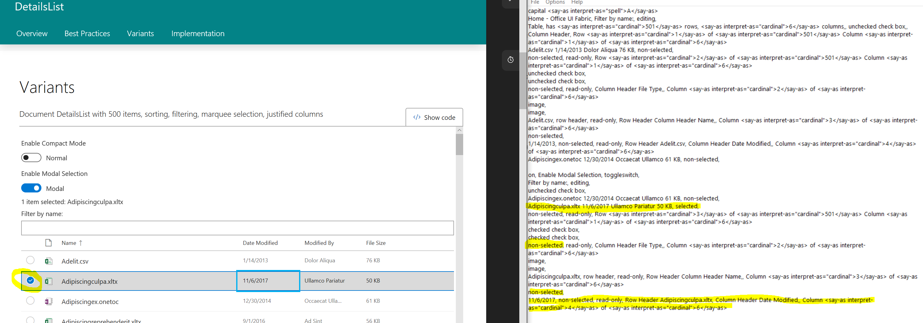 Detailslist Grid Cells Announce Incorrect Selection With Narrator · Issue 6469 · Microsoft
