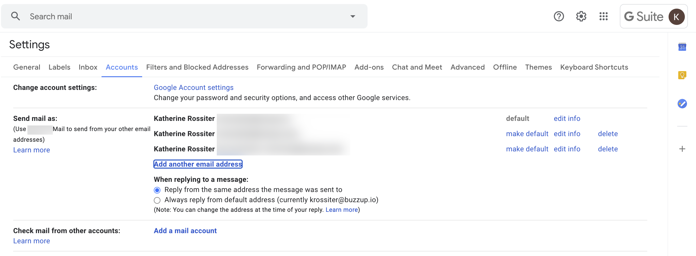Popups created by Gmail always use the default Wavebox profile instead of the profile assigned ...