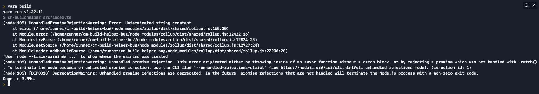 cm-buildHelper fails to parse modules containing valid strings with consecutive `/` characters ...
