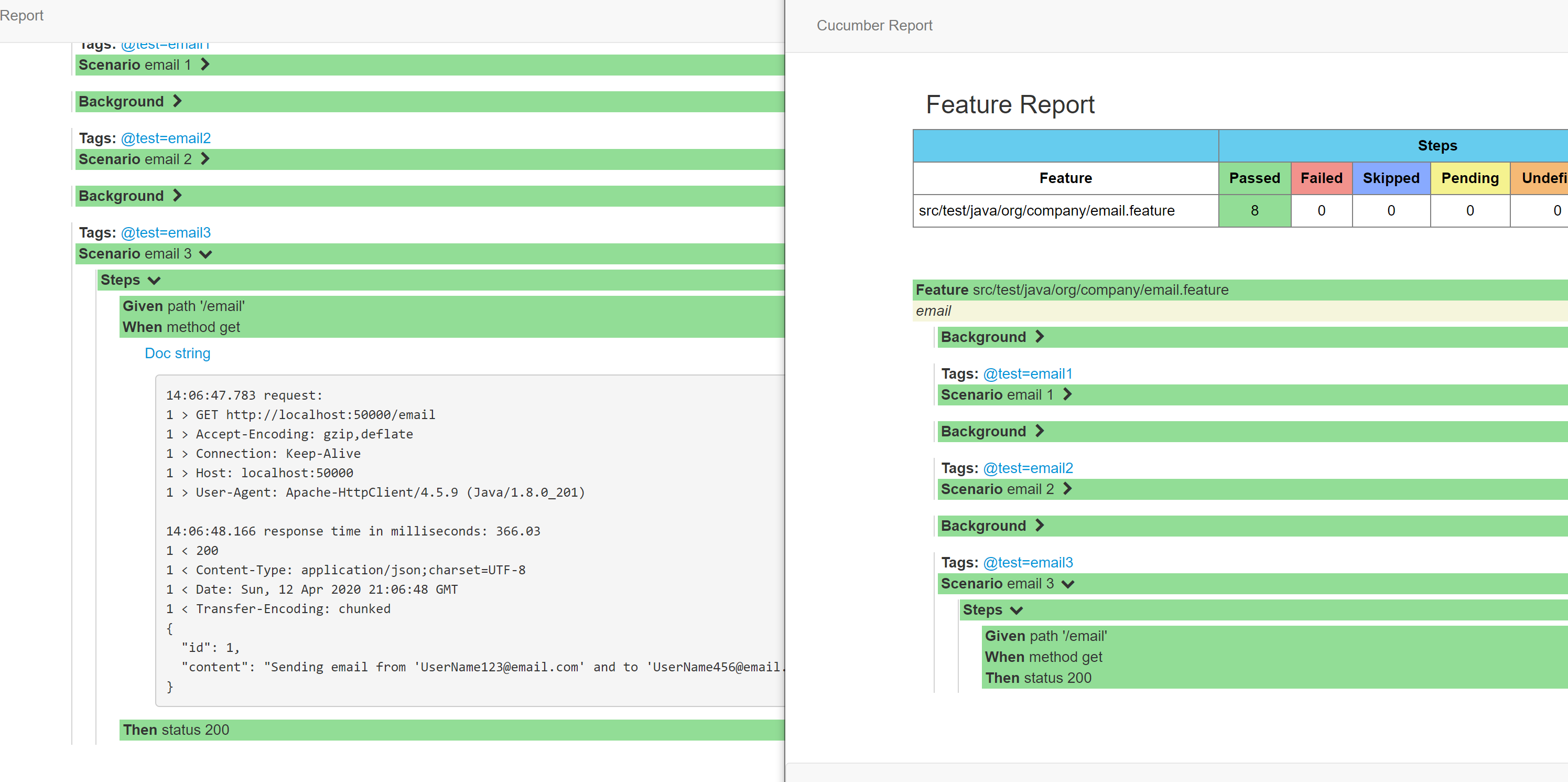 Cucumber report missing request/response detail when using Karate Mock Servlet · Issue #1098 ...