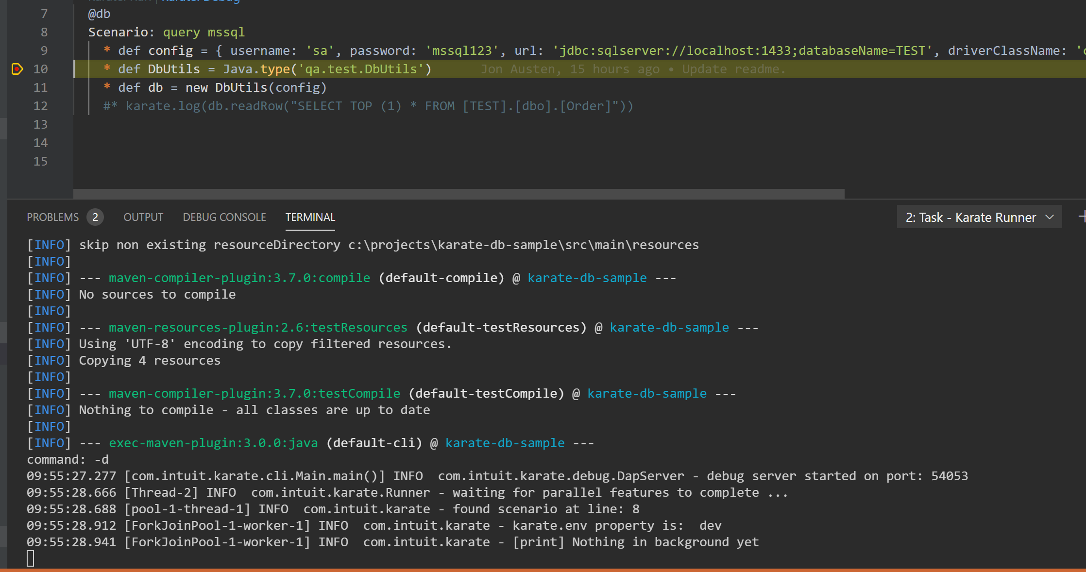 Problem Loading Jdbc Driver While Debugging Karate Test · Issue 53 · Kirkslkarate Runner · Github