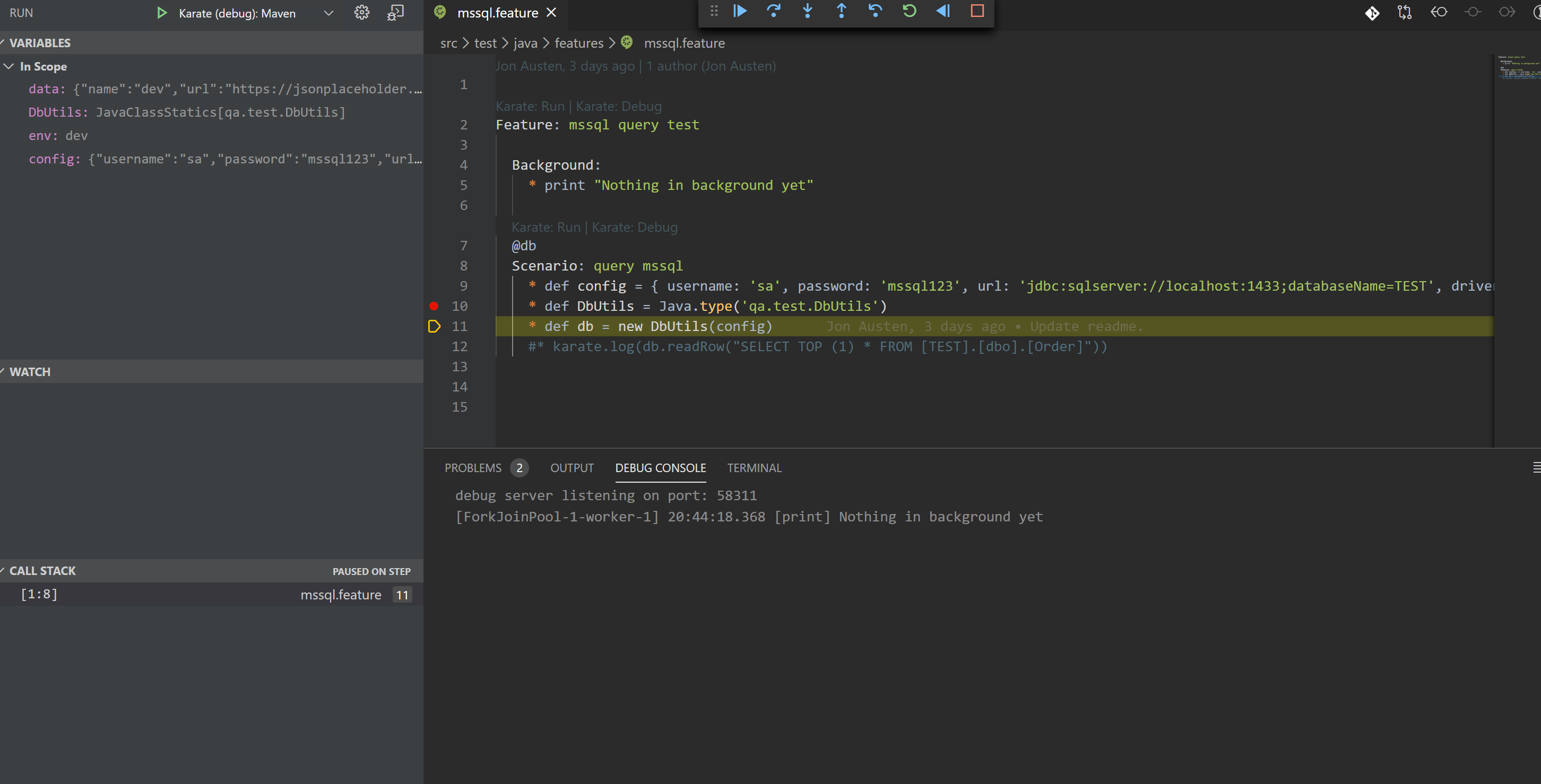 Problem Loading Jdbc Driver While Debugging Karate Test · Issue 53 · Kirkslkarate Runner · Github