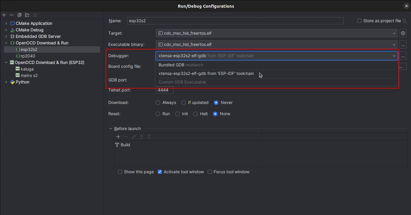 com.jetbrains.cidr.execution.debugger.backend.gdb.GDBDriver$GDBCommandException: Remote 'g ...