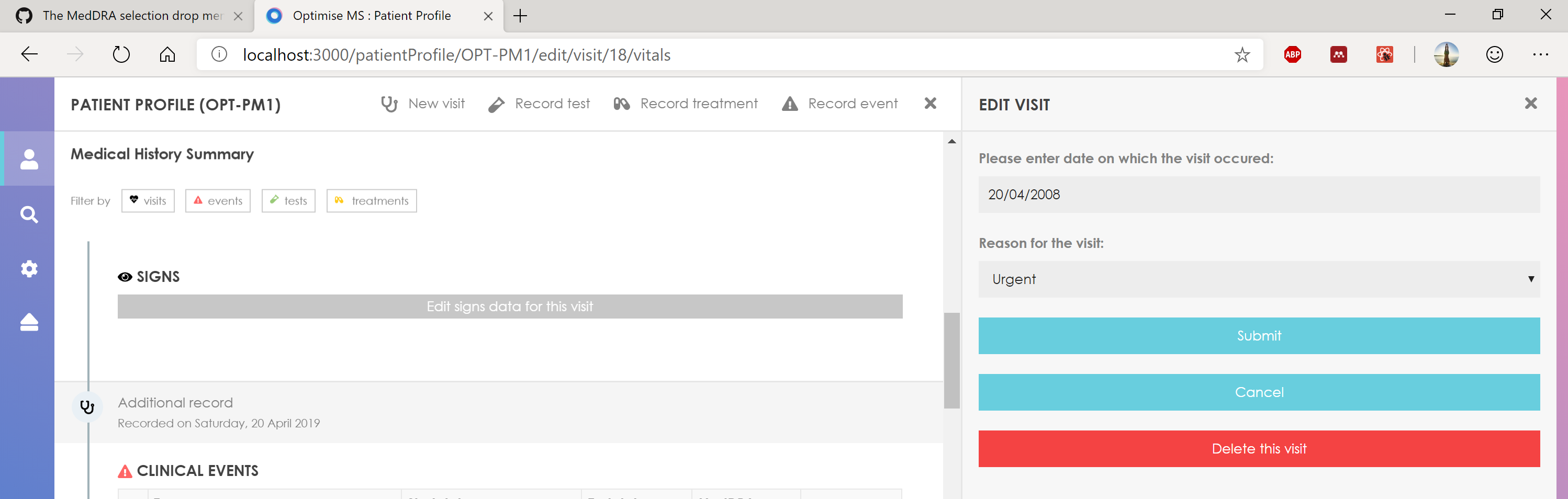URL schema are not all relevant to the application structure · Issue #406 · dsi-icl/optimise ...