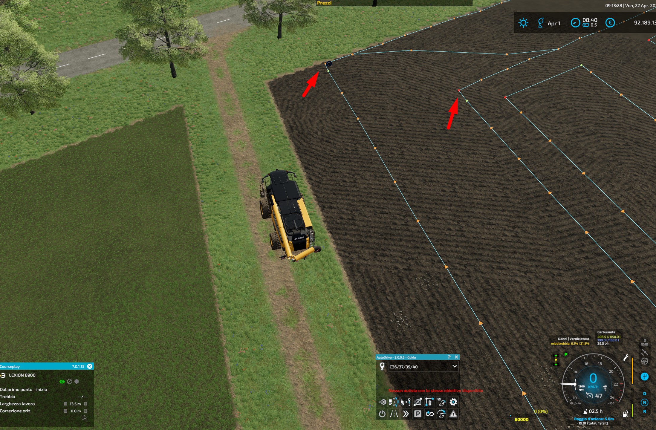 [BUG_SP] Path creation. · Issue #1447 · Courseplay/Courseplay_FS22 · GitHub