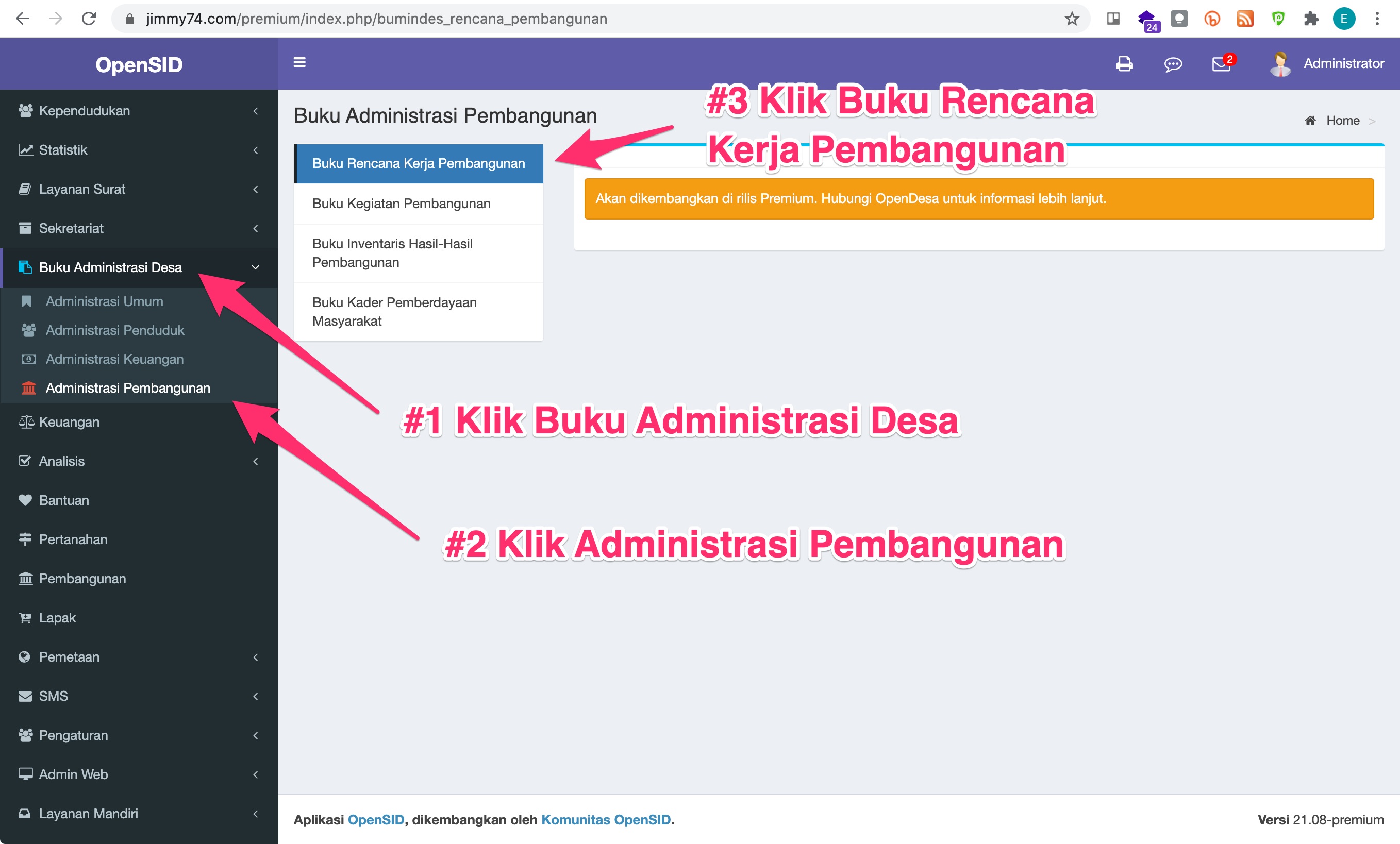 Tambahkan Buku Rencana Kerja Pembangunan di Buku Administrasi Pembangunan · Issue #4178 ...