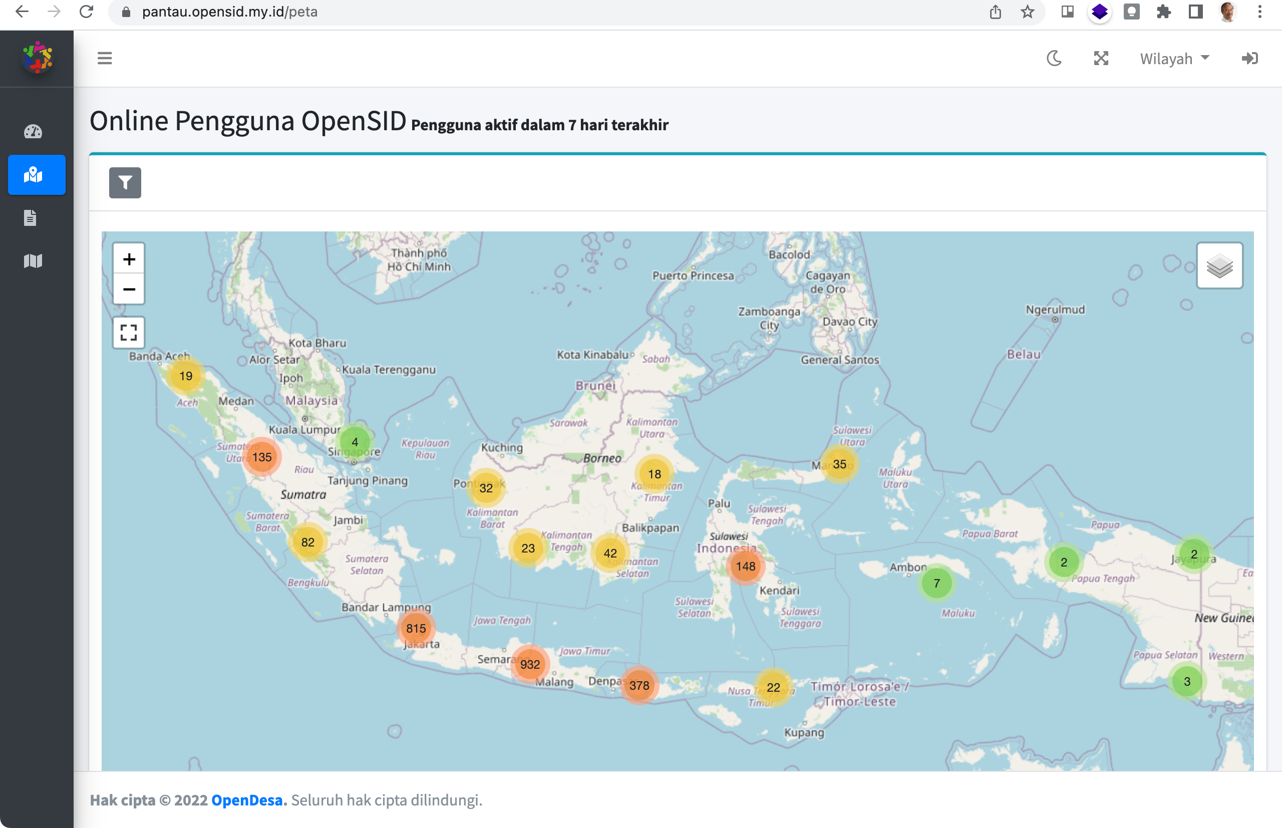 Peta sebaran OpenSID menunjukkan nilai berbeda setiap kali direfresh · Issue #134 · OpenSID ...
