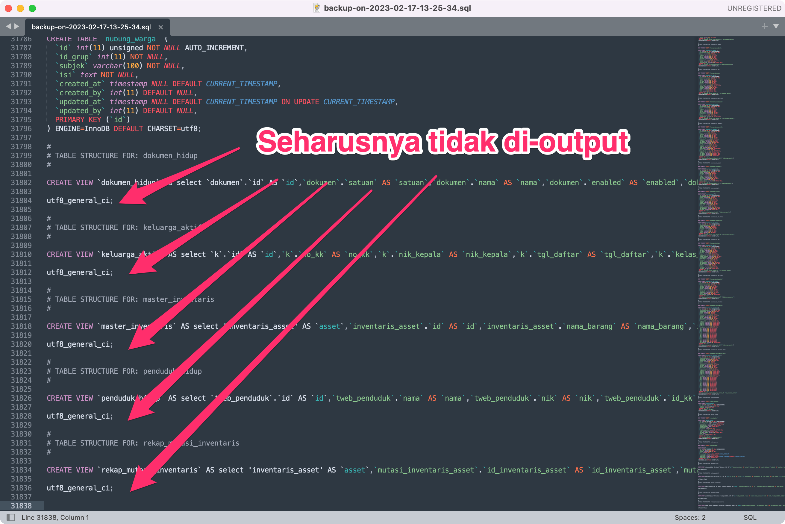 Bug/error: Backup database berisi baris yg menyebabkan restore error · Issue #6433 · OpenSID ...