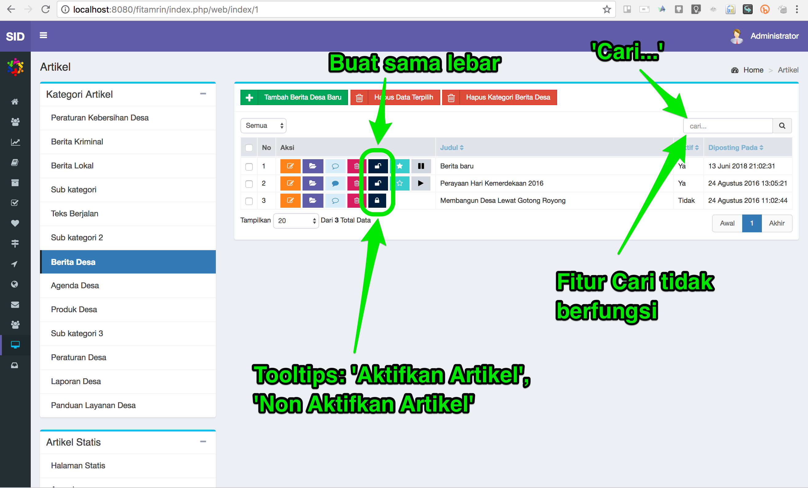 [tampilan-admin] Kesalahan di Admin Web > Artikel > Artikel Dinamis · Issue #1153 · OpenSID ...