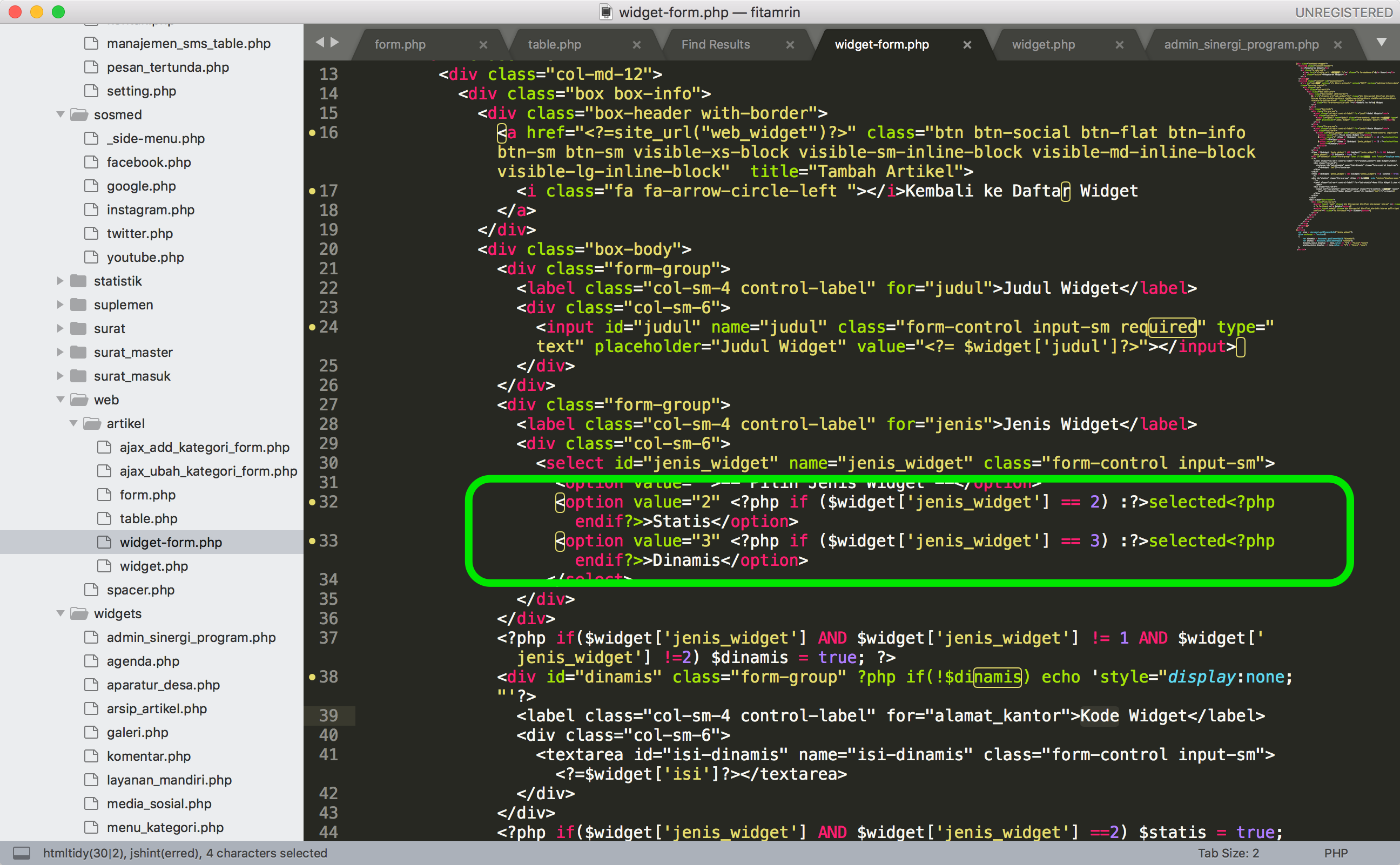 [tampilan-admin] seragamkan penulisan php di view · Issue #1171 · OpenSID/OpenSID · GitHub