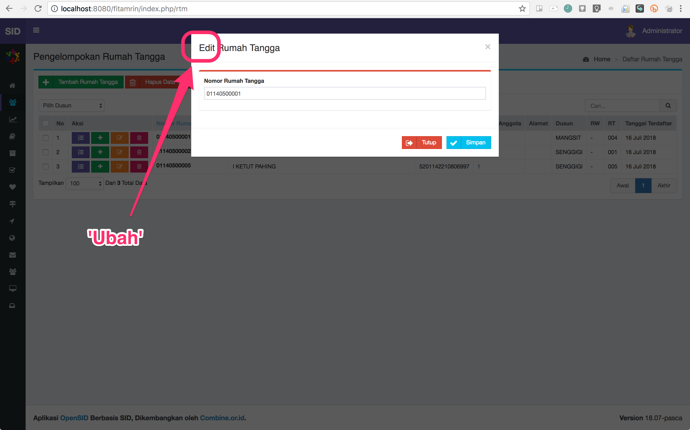 [tampilan-admin] Perbaiki ubah rumah tangga · Issue #1338 · OpenSID/OpenSID · GitHub
