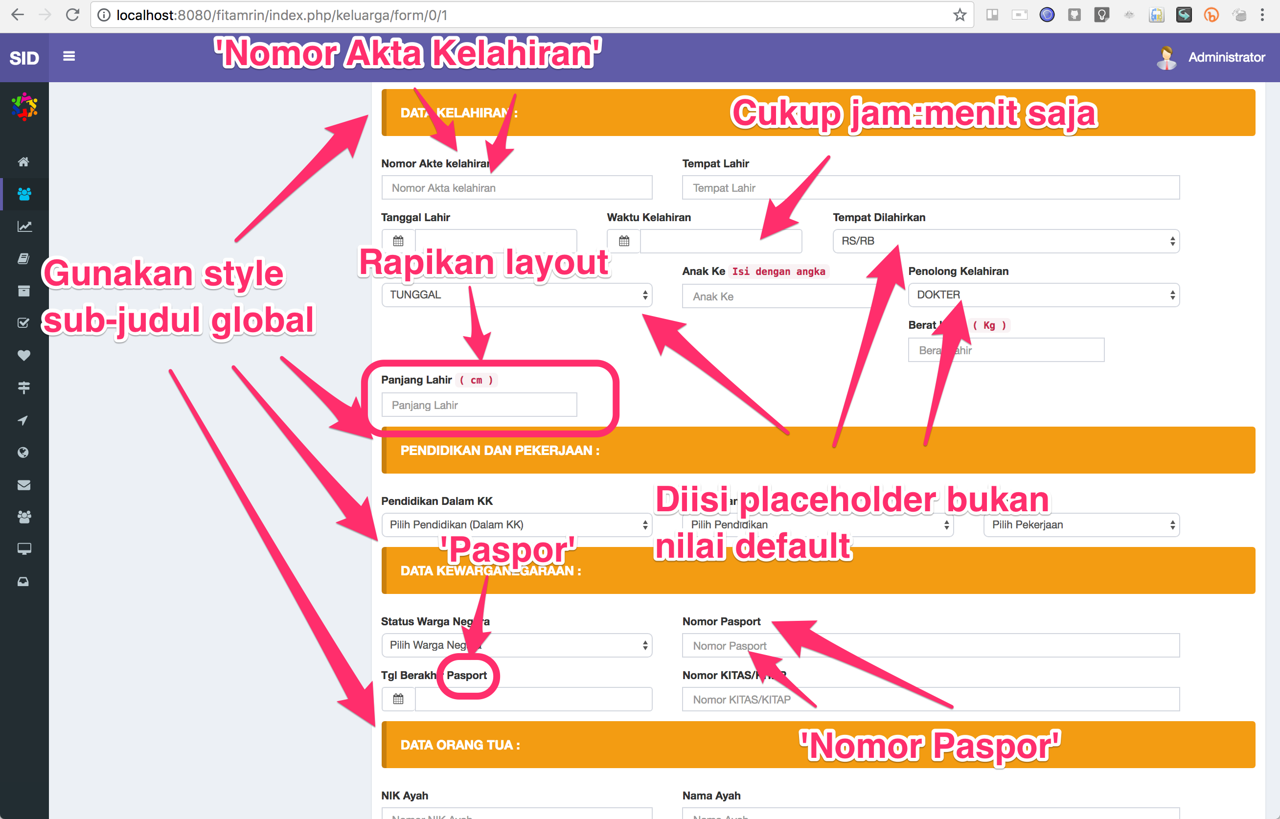 [tampilan-admin] Perbaikan form tambah data KK baru · Issue #1343 ...