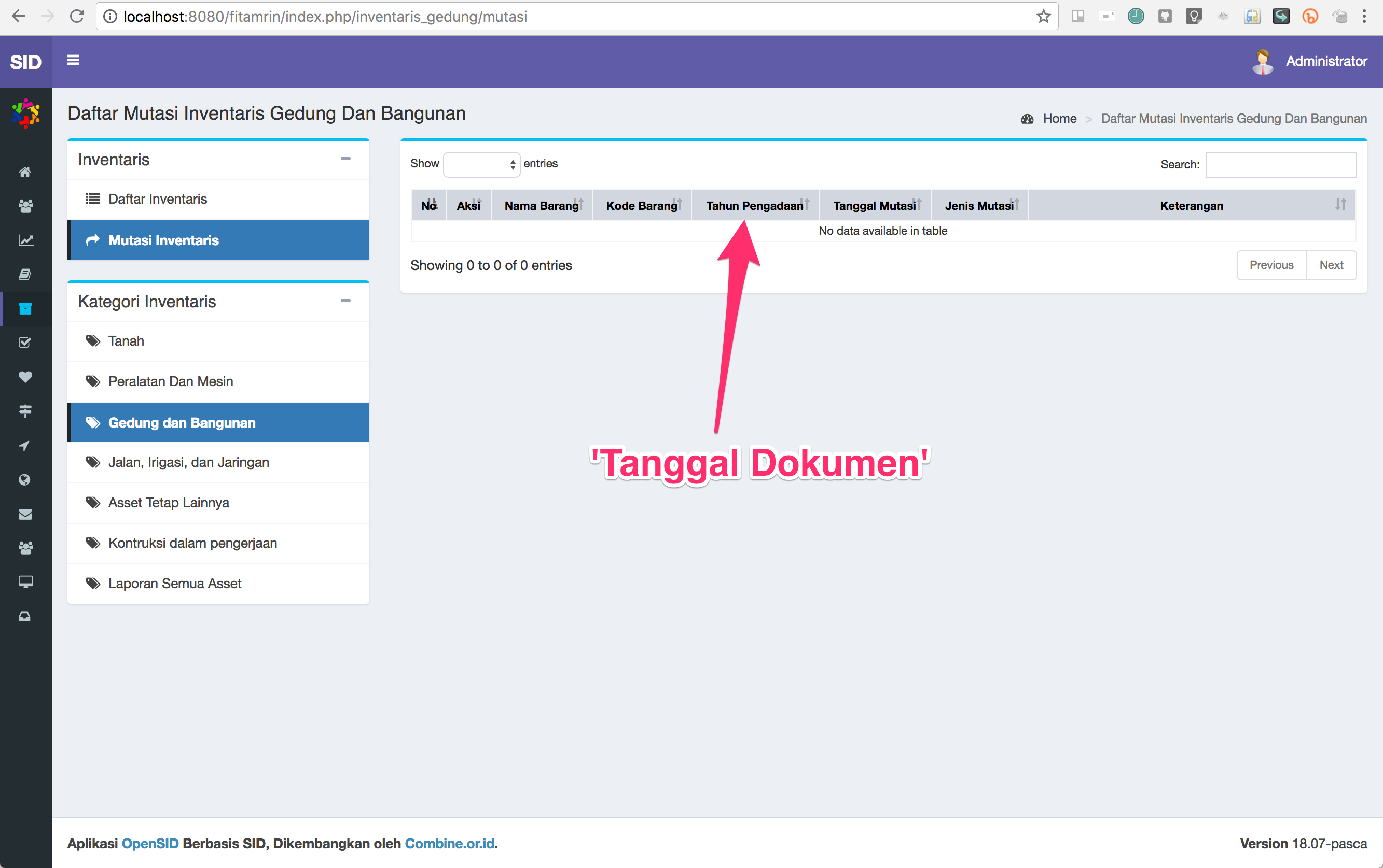 [tampilan-admin] Perbaikan inventaris gedung dan bangunan · Issue #1409 · OpenSID/OpenSID · GitHub