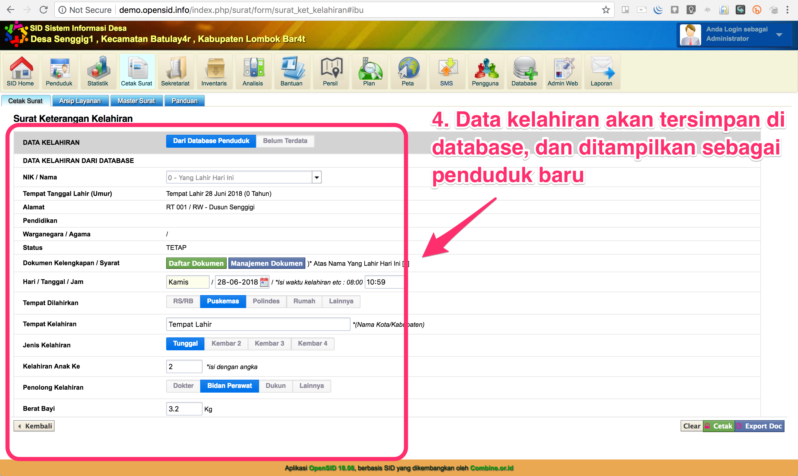 [tampilan-admin] Perbaikan surat keterangan kelahiran · Issue #1555 · OpenSID/OpenSID · GitHub