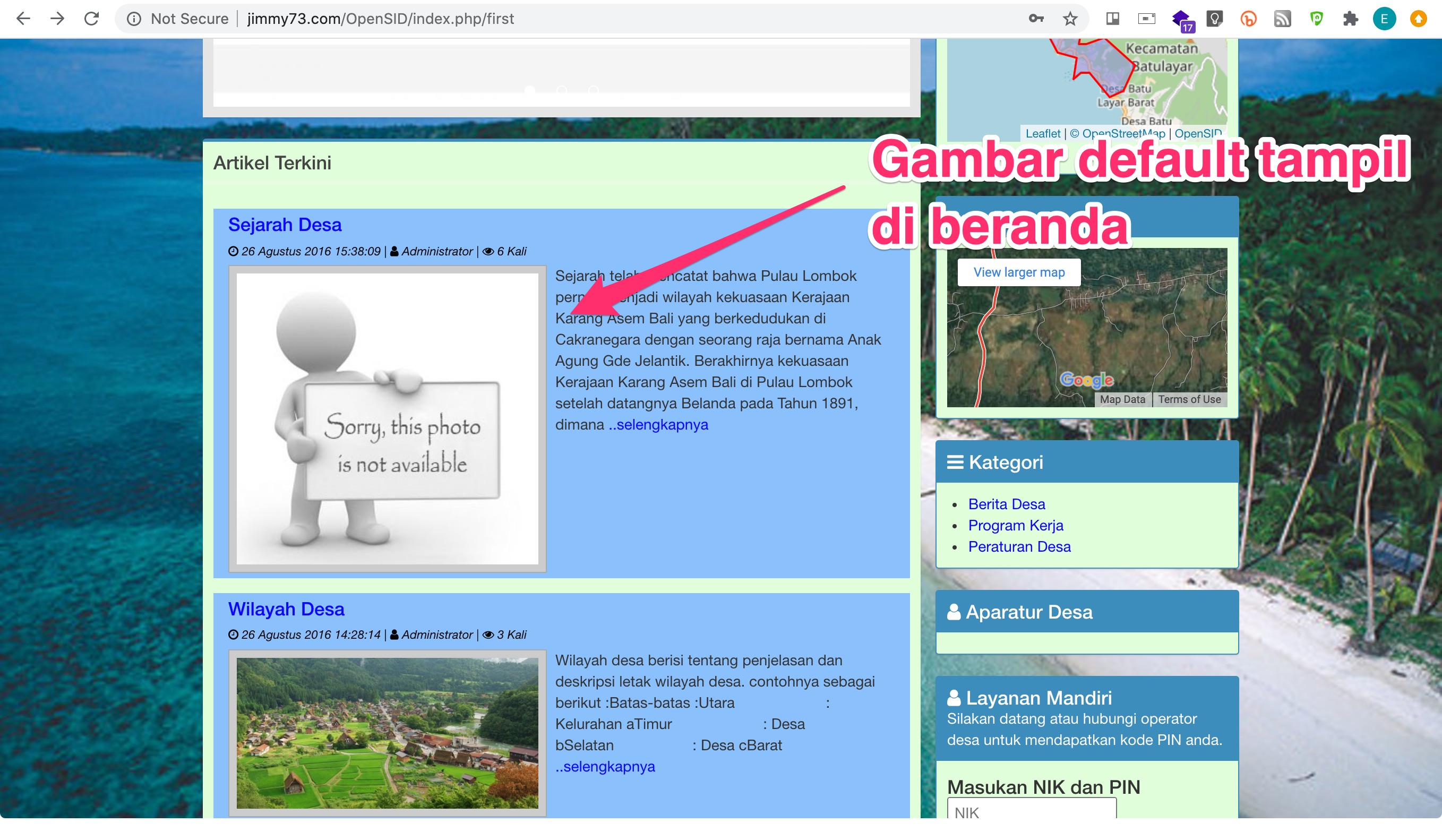 Sesuaikan Paragraph Artikel di sebelah kanan gambar jika gambar ...