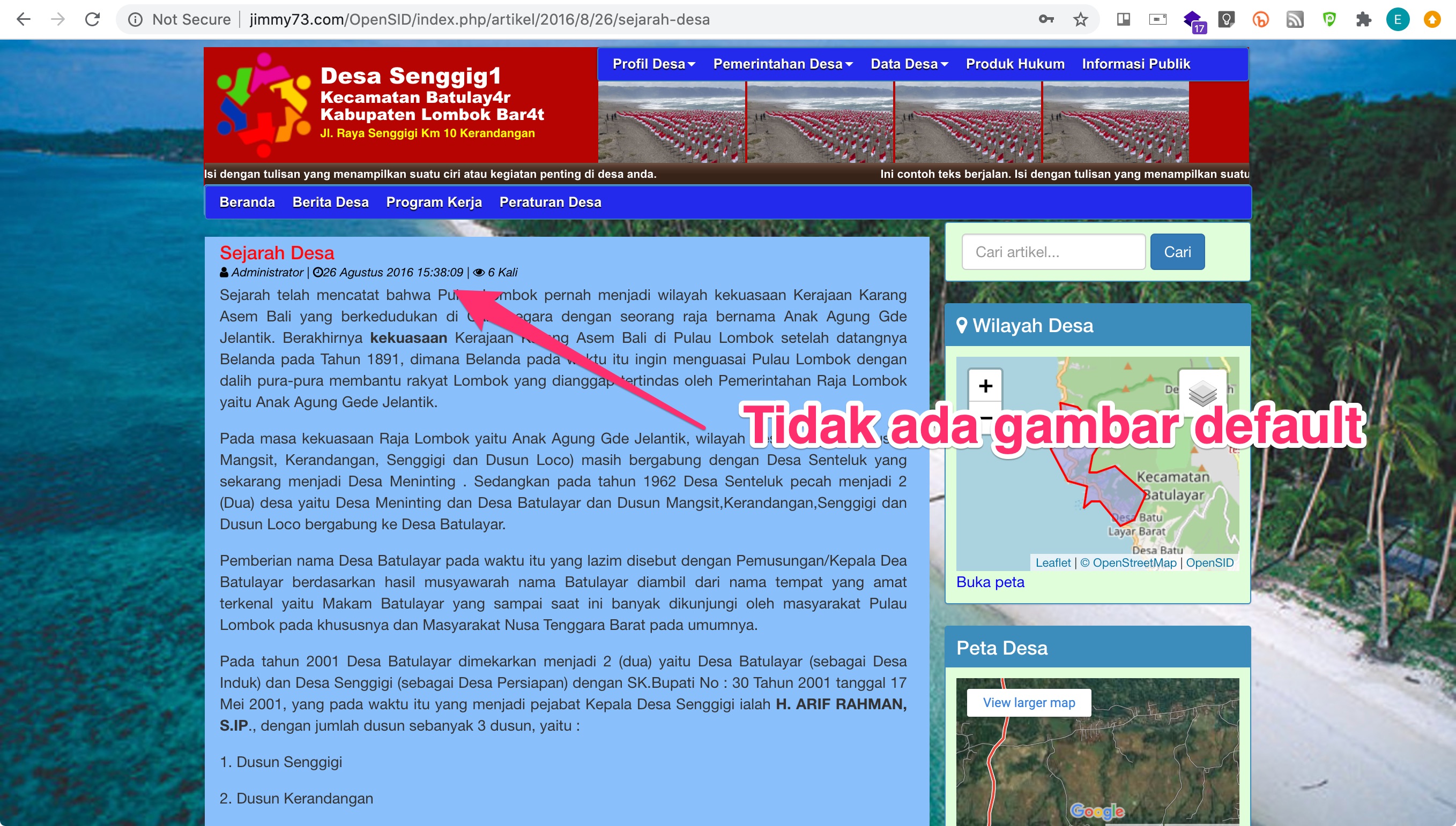 Sesuaikan Paragraph Artikel di sebelah kanan gambar jika gambar ...