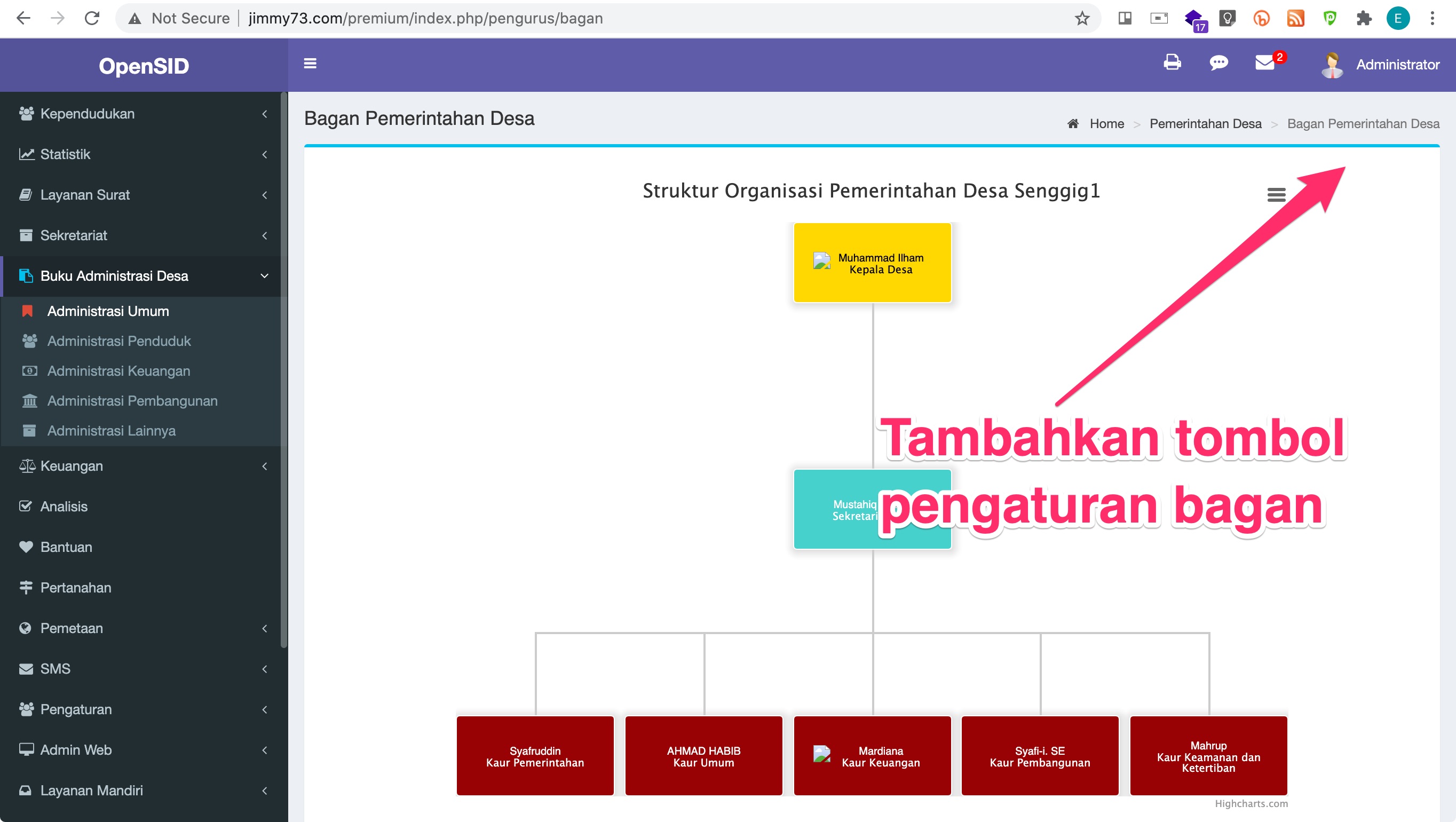 [premium] Sediakan fitur pengaturan bagan dekat dengan menu/fitur bagan · Issue #3512 · OpenSID ...