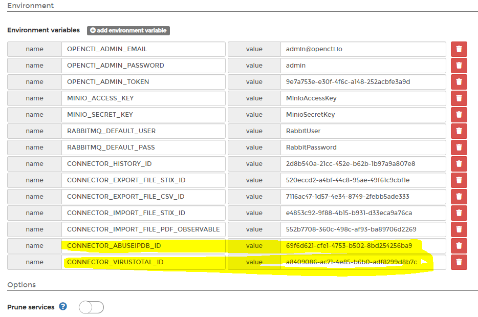 Issue with CONNECTOR_ID=???????? for abuseipdb, virustotal & ipinfo ...