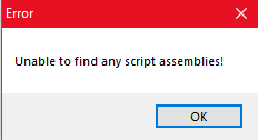 Unable to find script assemblies · Issue #235 · SeriousCache/UABE · GitHub