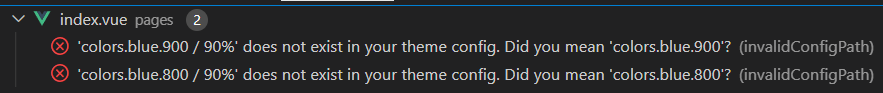 `theme` directive emits error when using alpha level for color · Issue ...