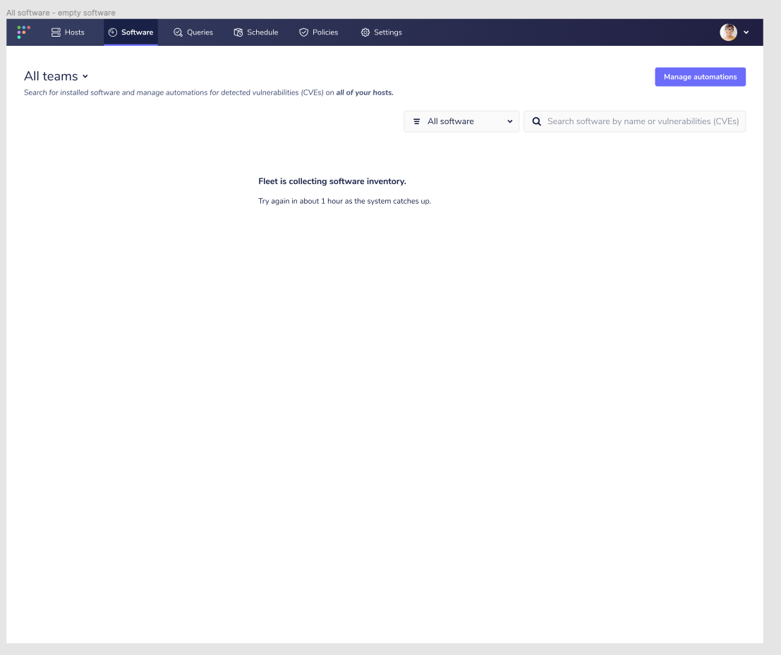 Improve software inventory messaging · Issue #4132 · fleetdm/fleet · GitHub
