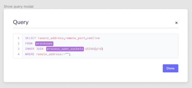 In Fleet UI, add ability to see what query I ran when viewing query ...