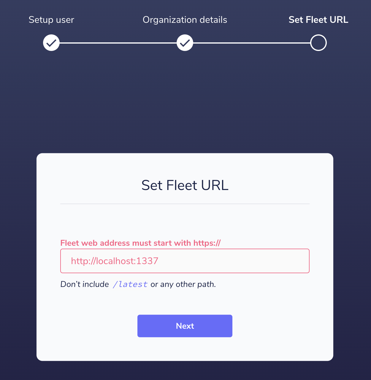 `fleetctl preview` will not allow setup with URL used by preview · Issue #6600 · fleetdm/fleet ...
