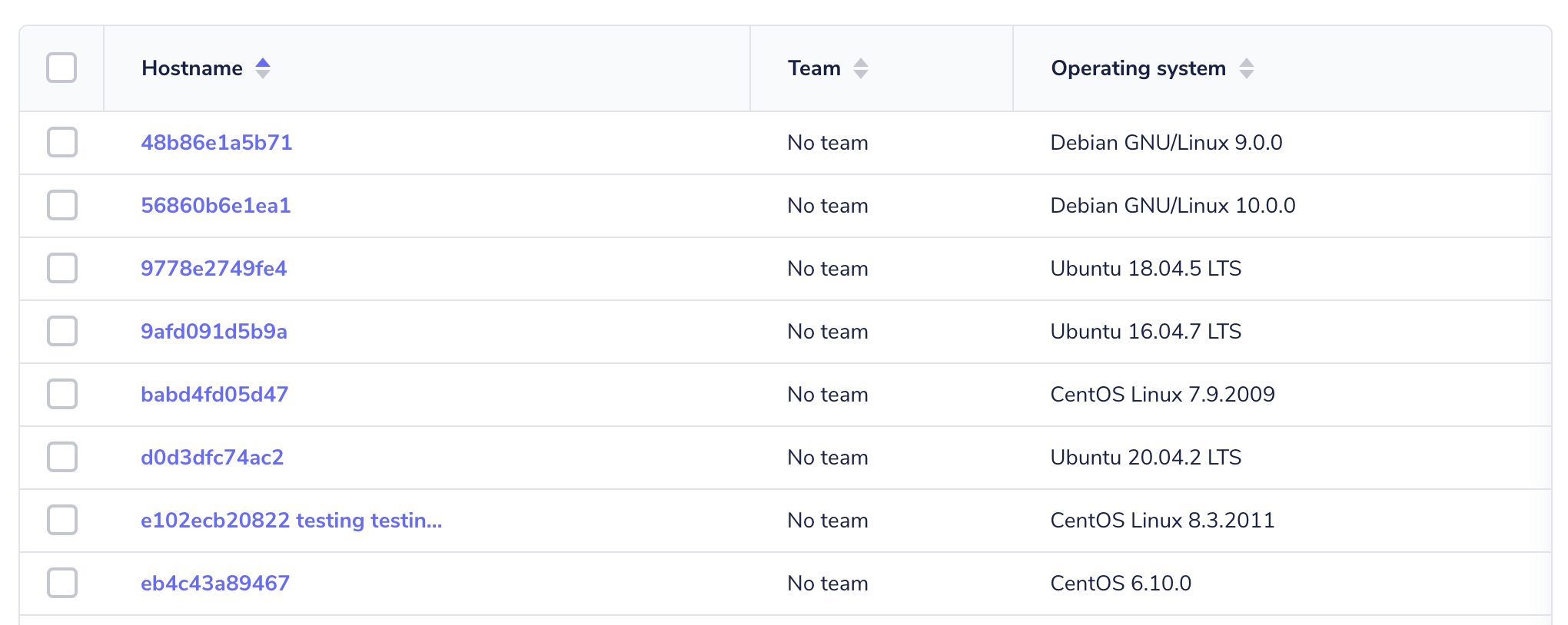 On Hosts page, the OS and Name columns don't show full available content before truncating ...