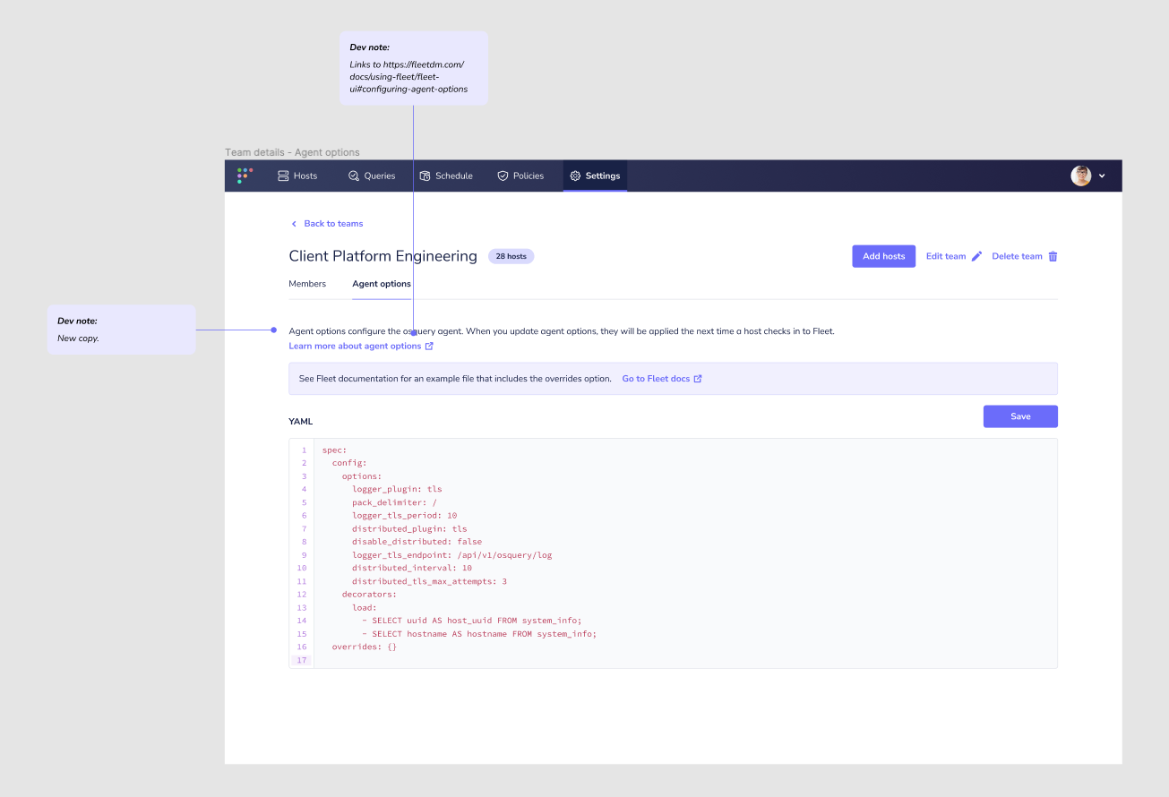 Add CTA to Fleet Premium on Organization Settings > Agent options page · Issue #7125 · fleetdm ...