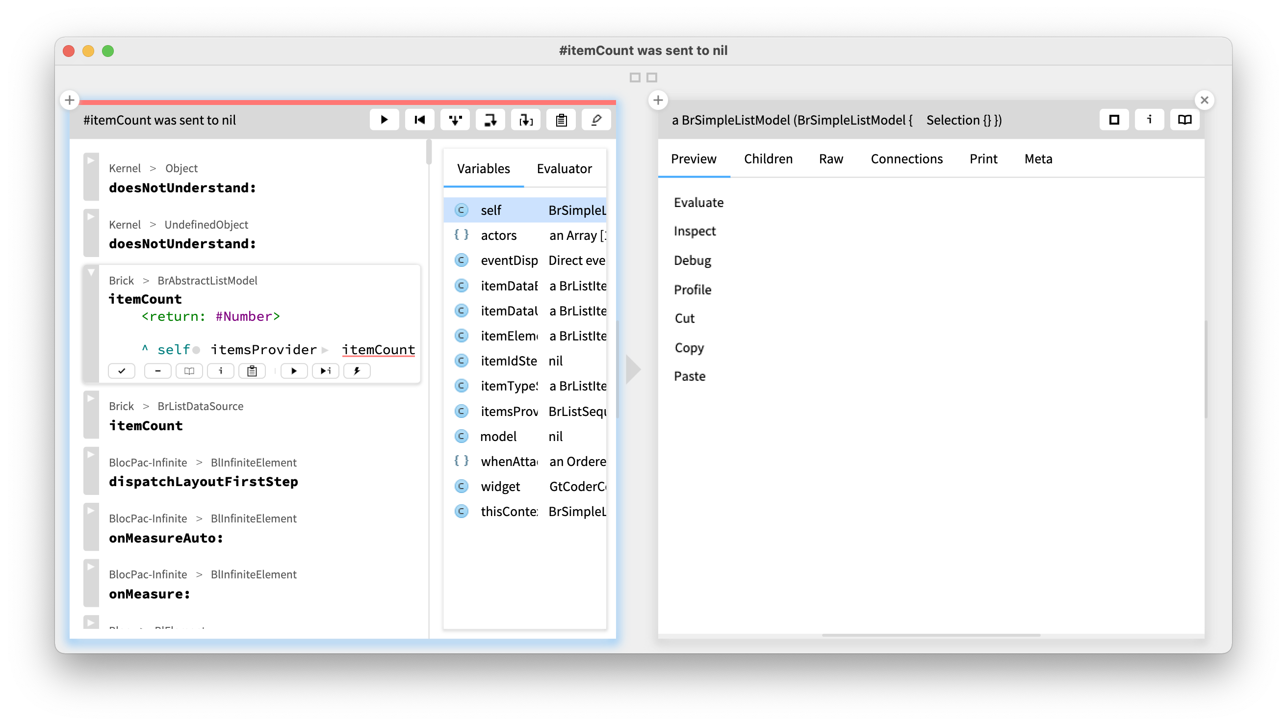 Context menu is broken due to lazy logic making itemsProvider to be nil · Issue #2100 · feenkcom ...