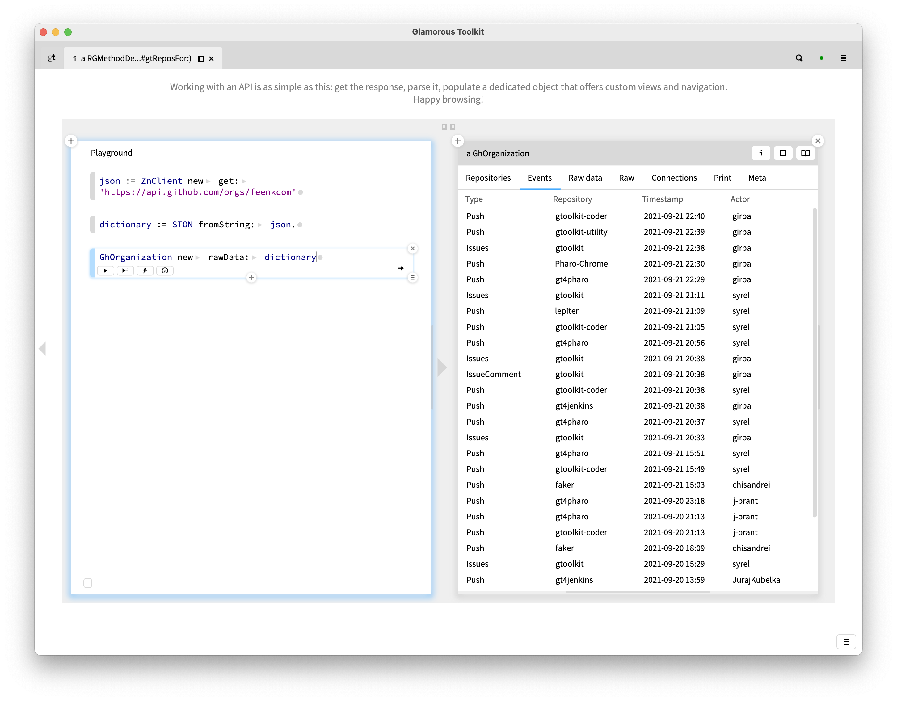 Fix Github Views · Issue 2129 · Feenkcom Gtoolkit · Github