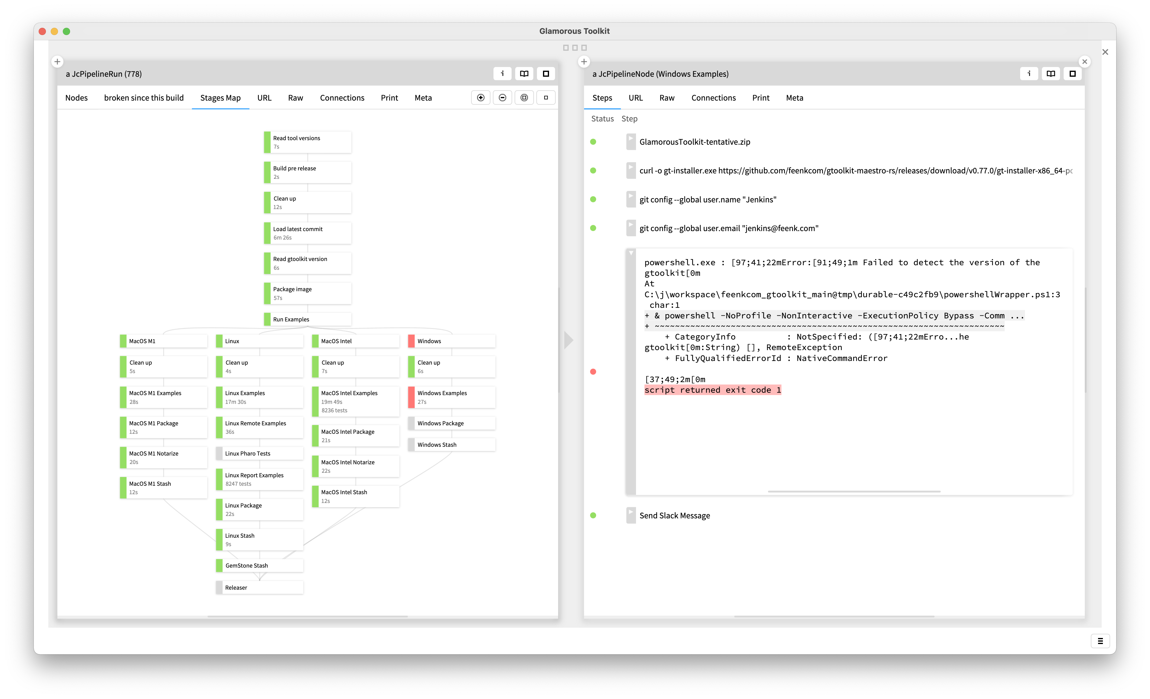 Add highlight for gt version not found in the Jenkins log · Issue #2214 · feenkcom/gtoolkit · GitHub