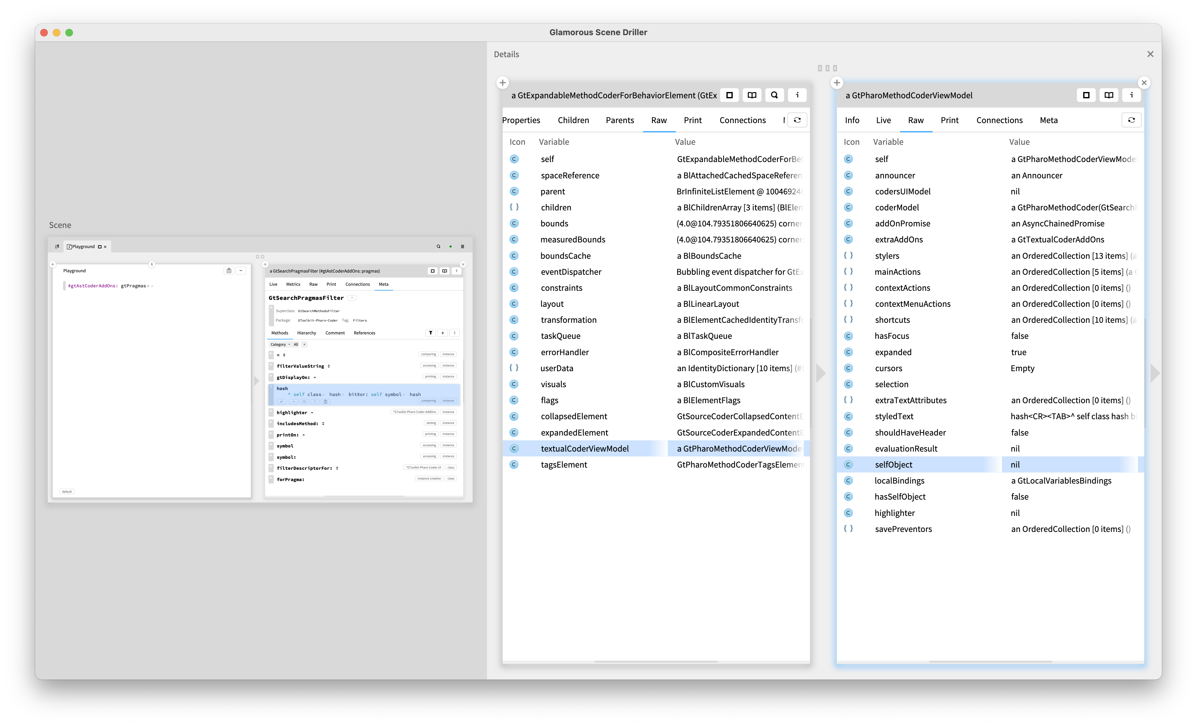 selfObject is not populated in the method coder when in the inspector · Issue #2255 · feenkcom ...