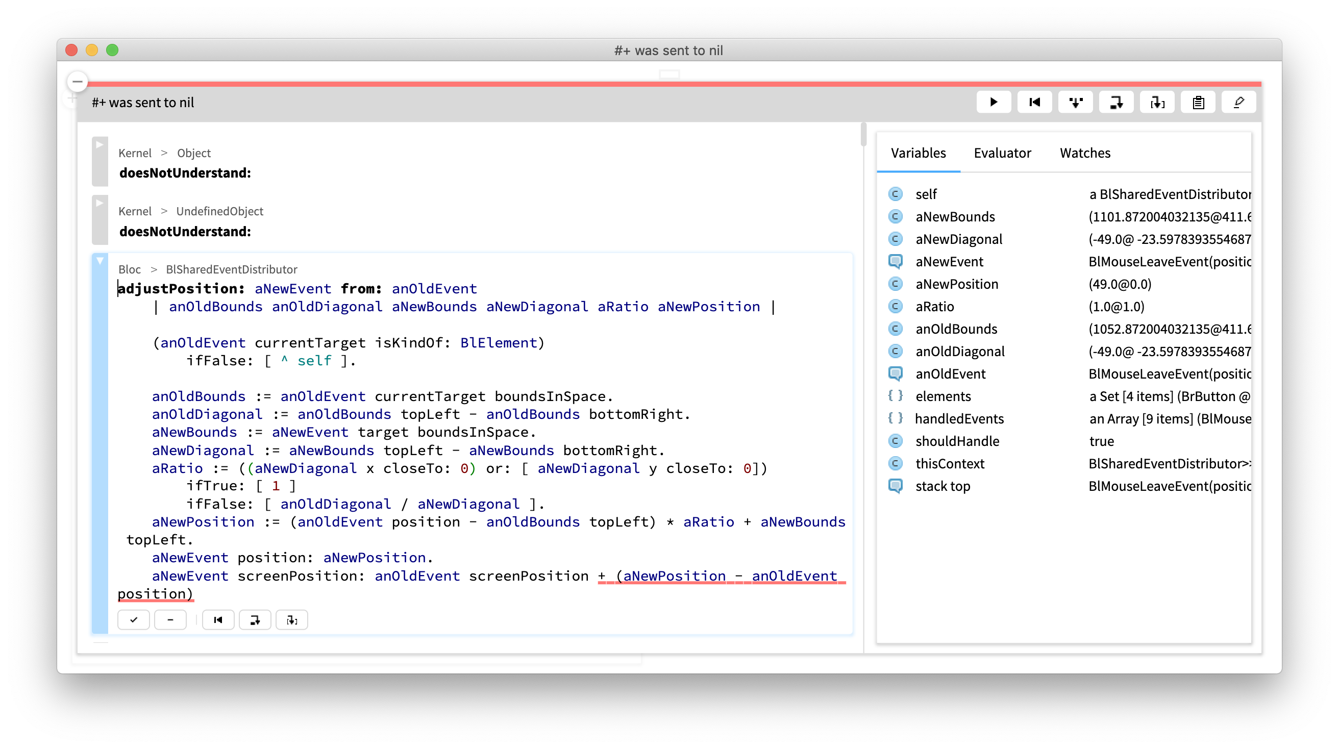 + was sent to nil problem · Issue #1265 · feenkcom/gtoolkit · GitHub