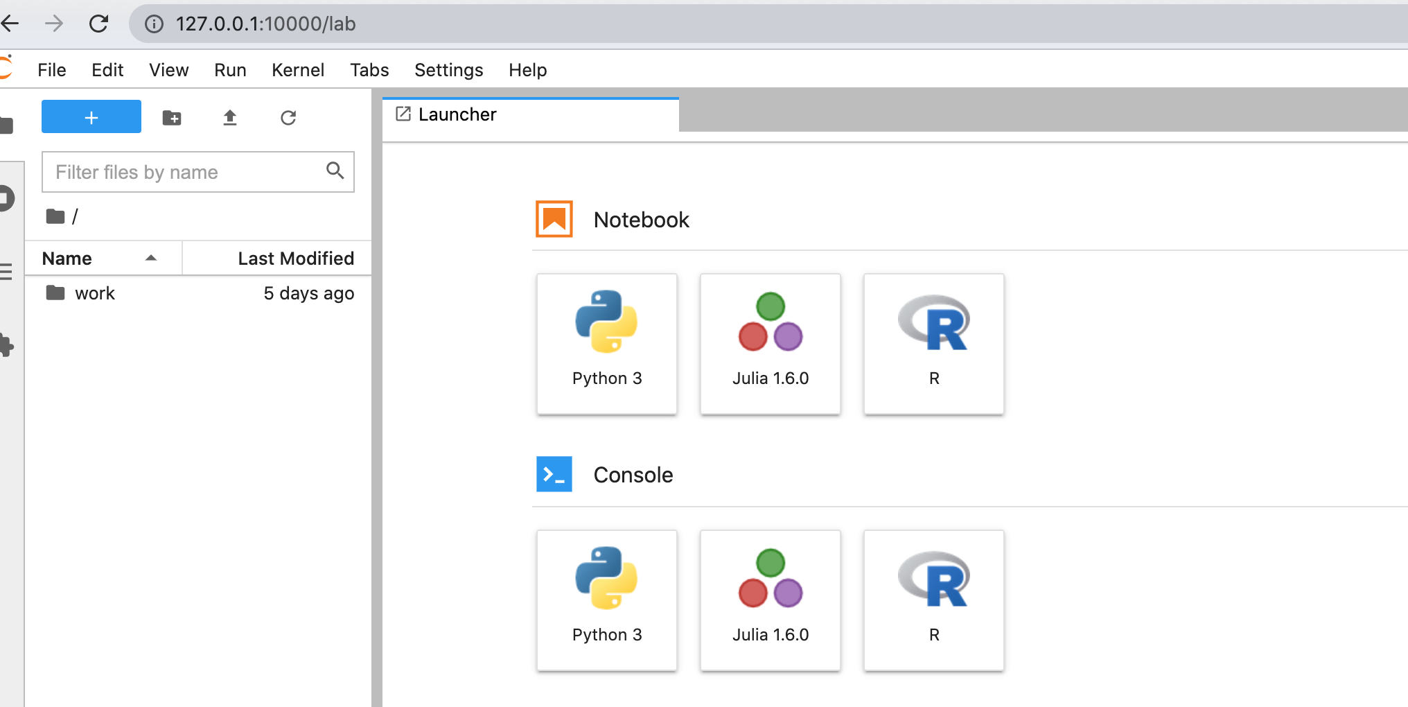 Port 1000 worked but not port 8888 as informed and expected in the ...