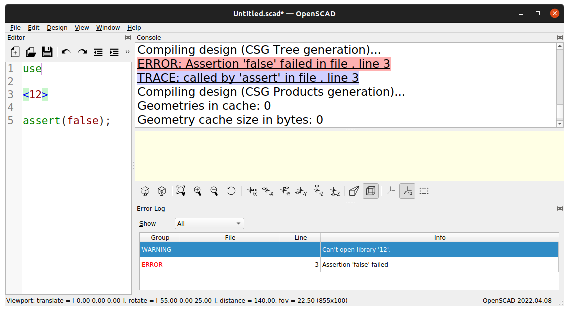 the parser does not count new line in context of use and include · Issue #4210 · openscad ...