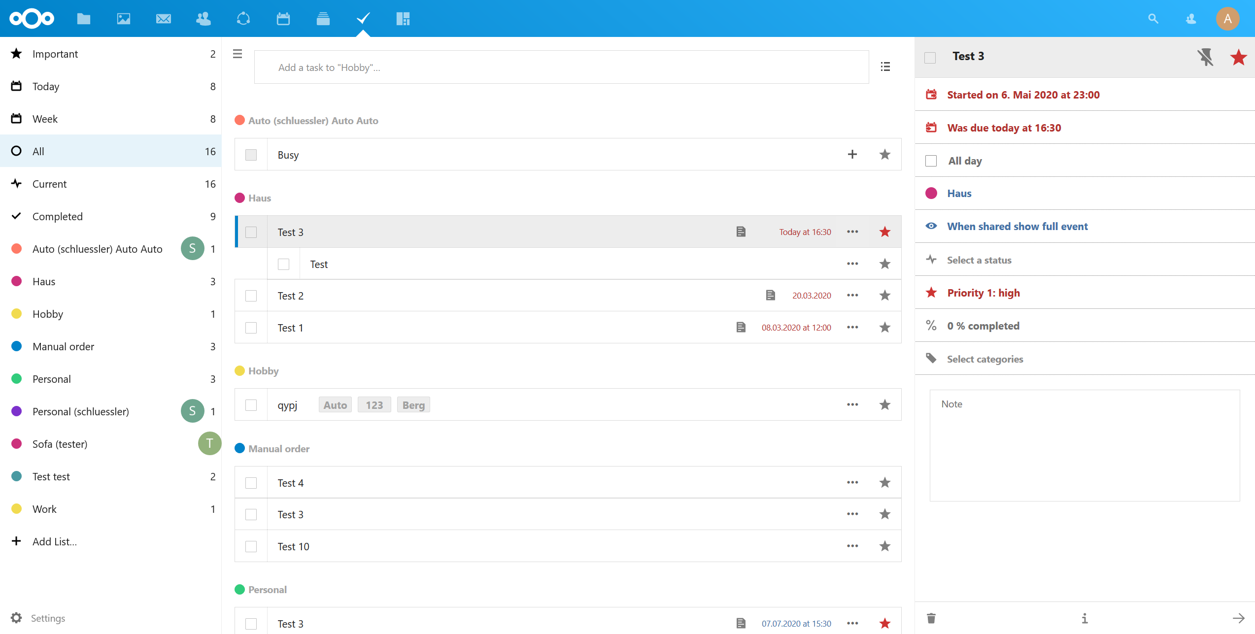 [Feature Request] Simple color change · Issue #1012 · nextcloud/tasks · GitHub