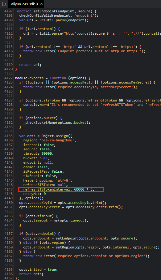 使用refreshSTSToken未生效 · Issue #960 · ali-sdk/ali-oss · GitHub