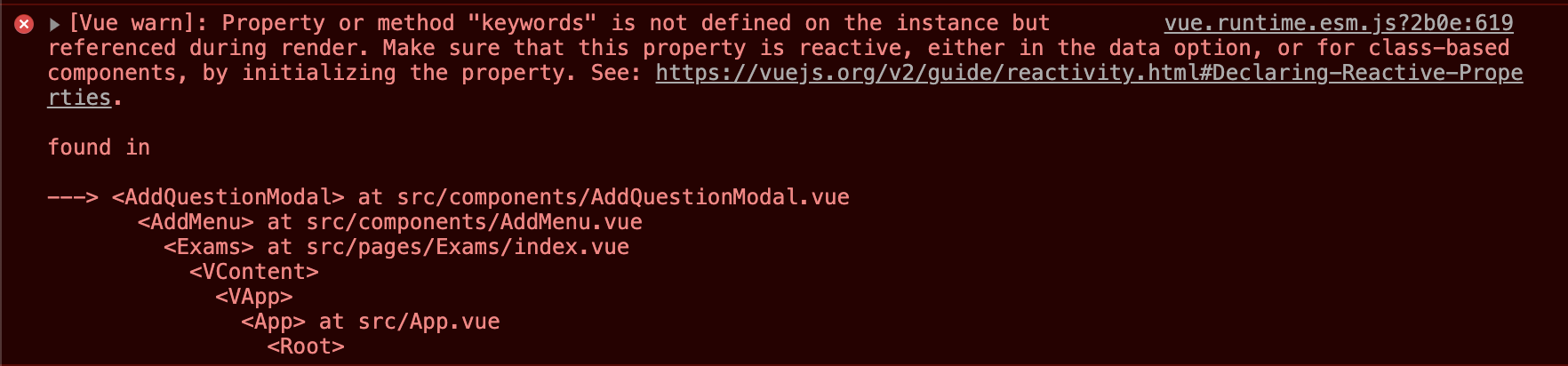 keywords are not being properly referenced in AddQuestionModal · Issue #115 · pmariniutec ...