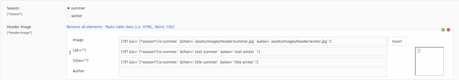 Modifiers only working in else part of if snippet when used in multiTV input · Issue #351 ...