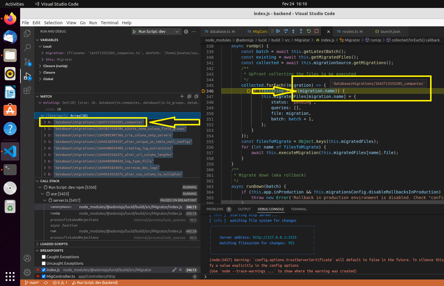 Error when trying to run Migrations on Linux, which were previously performed on Windows · Issue ...